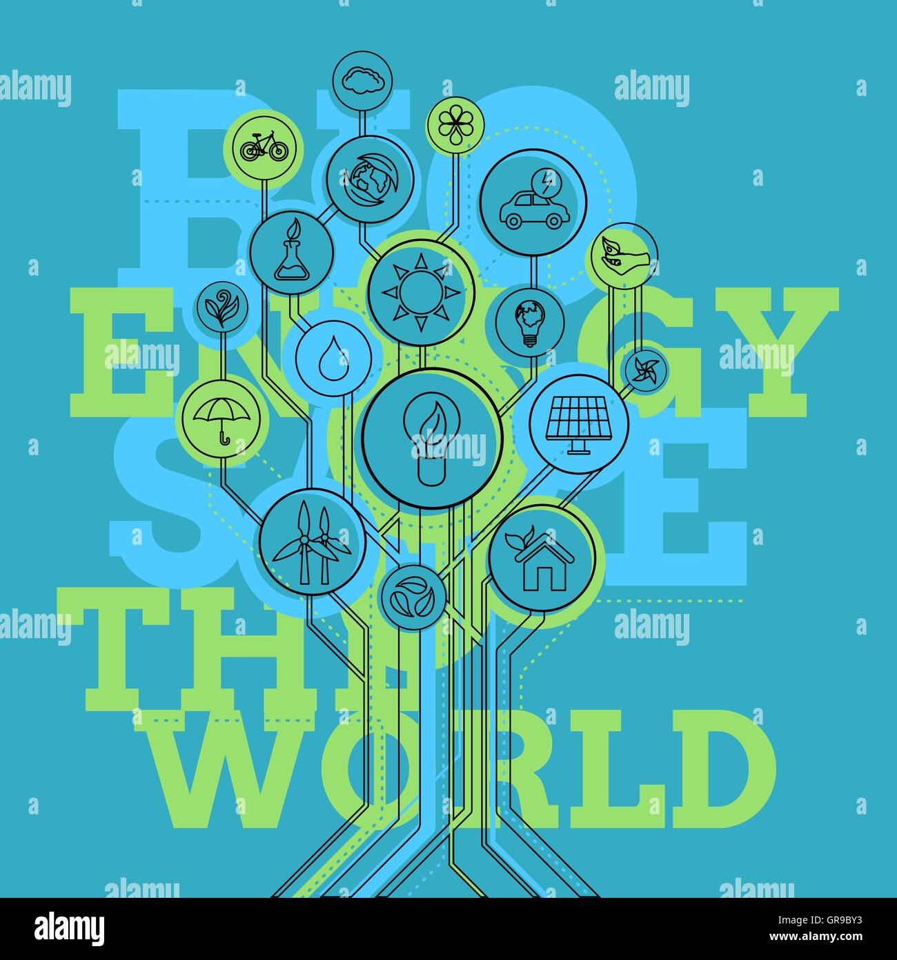 Ecology Infographic. Bio Energy Stock Vector Image & Art - Alamy