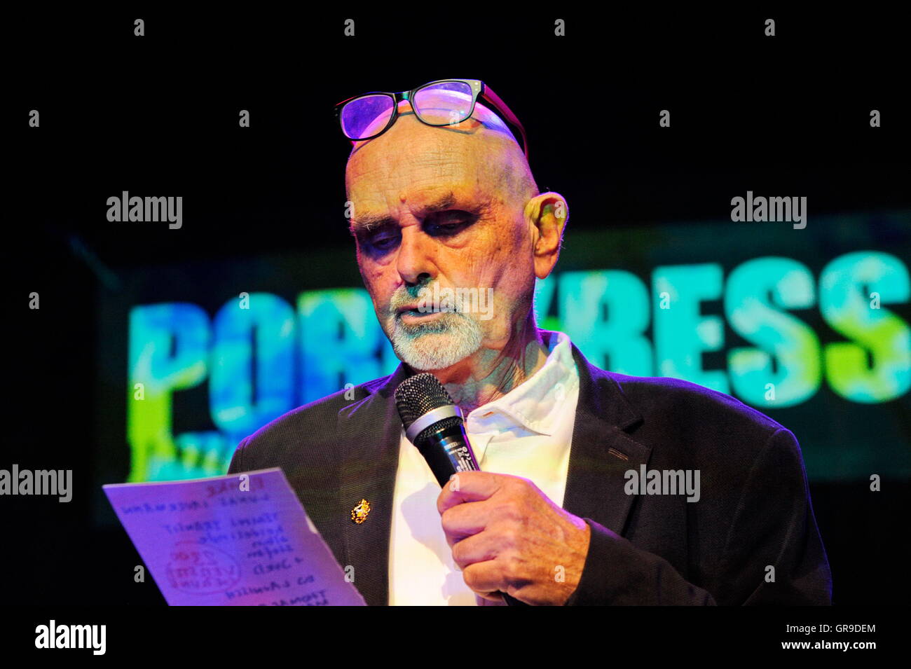 Hans Joachim Roedelius On Stage Stock Photo - Alamy