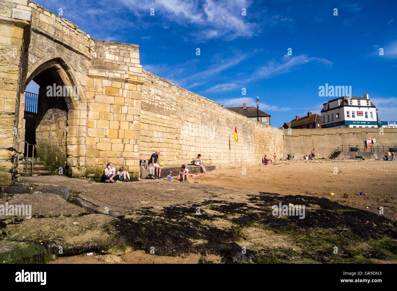 Fish Sands beach, The Headland, Hartlepool, County Durham, England ...