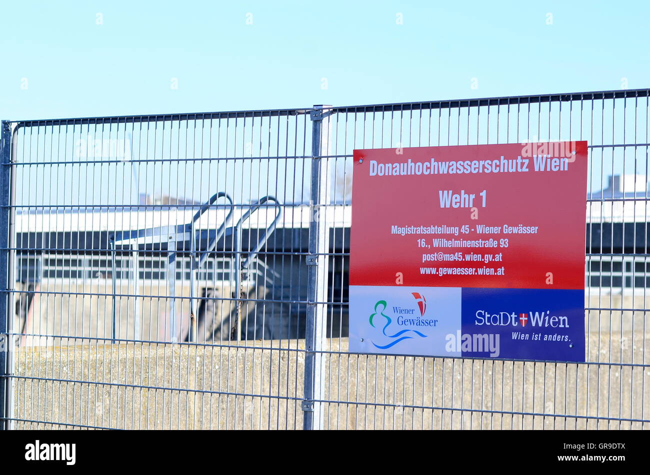 Danube Flood Protection, Vienna Stock Photo - Alamy