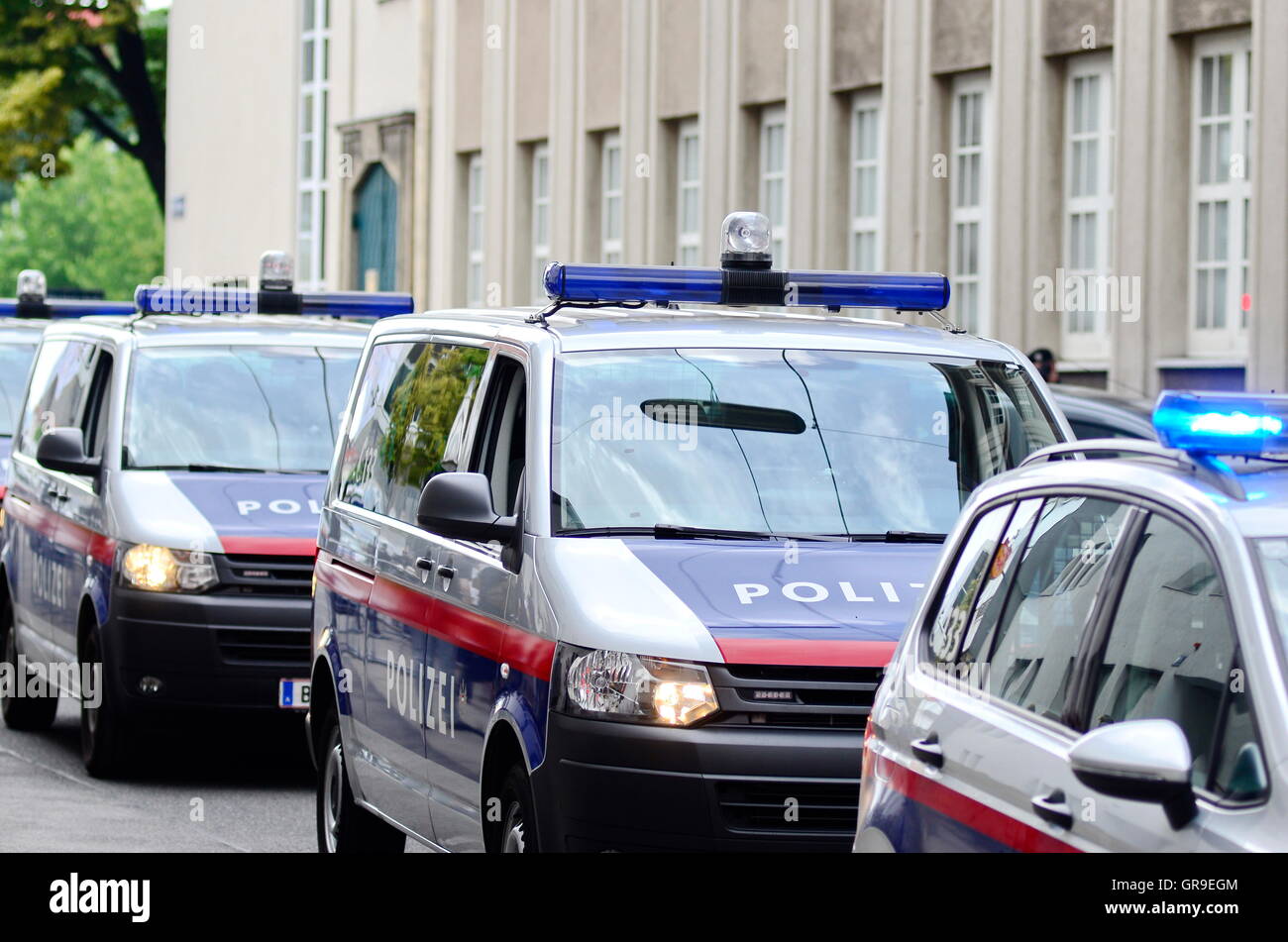 Police Presence At Demonstrations Stock Photo - Alamy