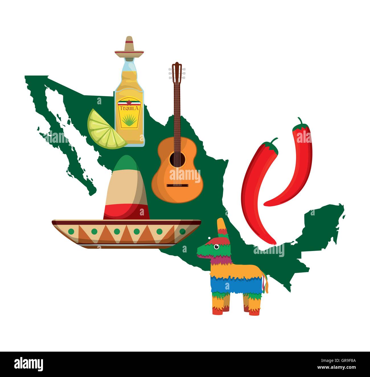 Mexico culture and landmark design Stock Vector Image & Art - Alamy