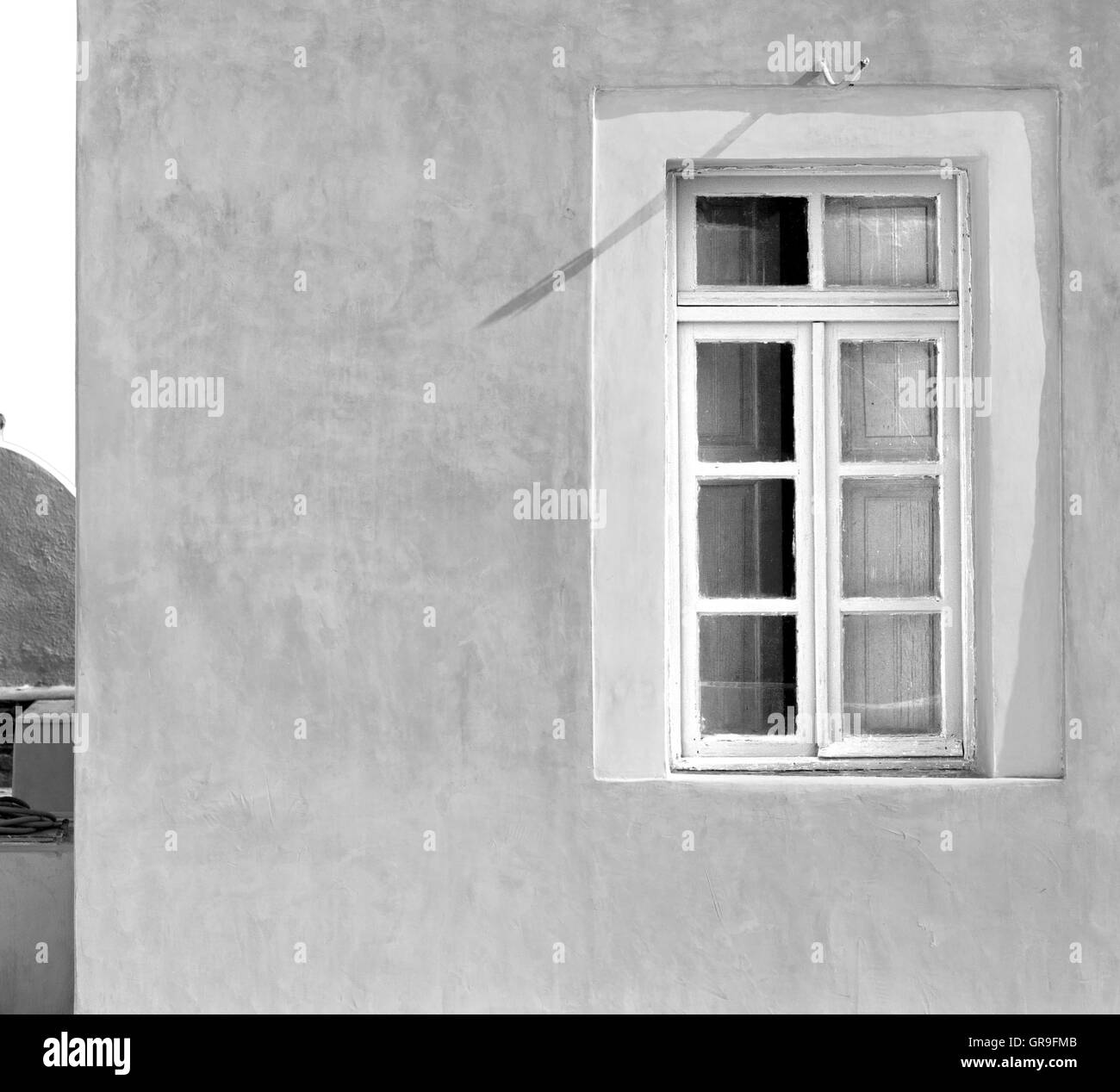 in the greece island window and door white colors old architecture ...