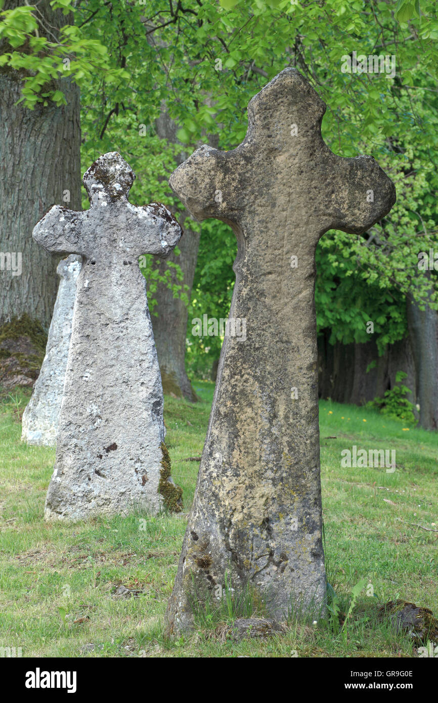 Gothic Stone Cross Stock Photo - Alamy