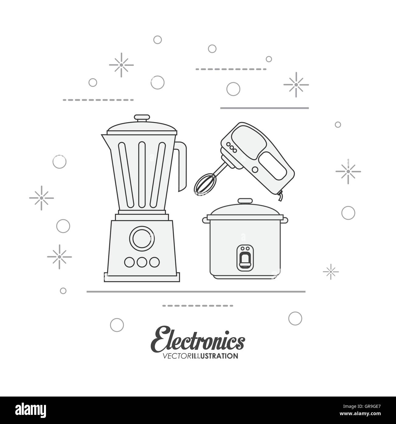 electronic appliances for home design Stock Vector Image & Art - Alamy