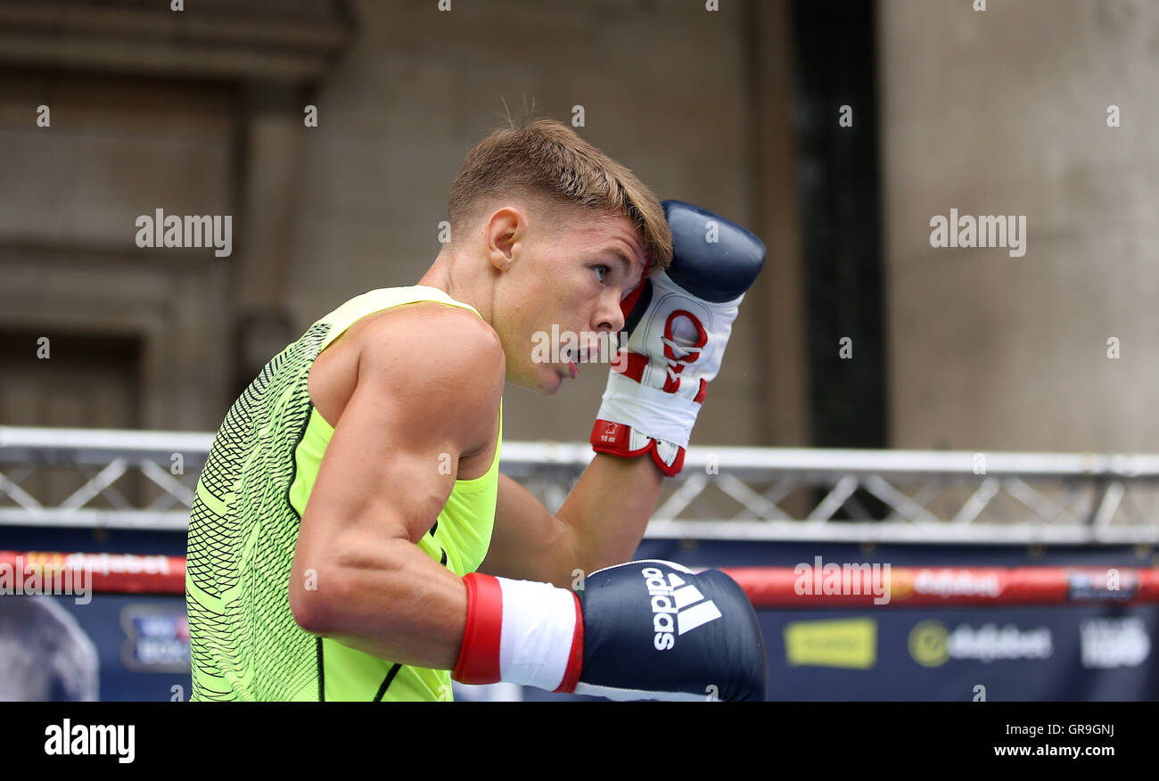 Charlie Edwards during his workout at Covent Gardens, London Stock ...