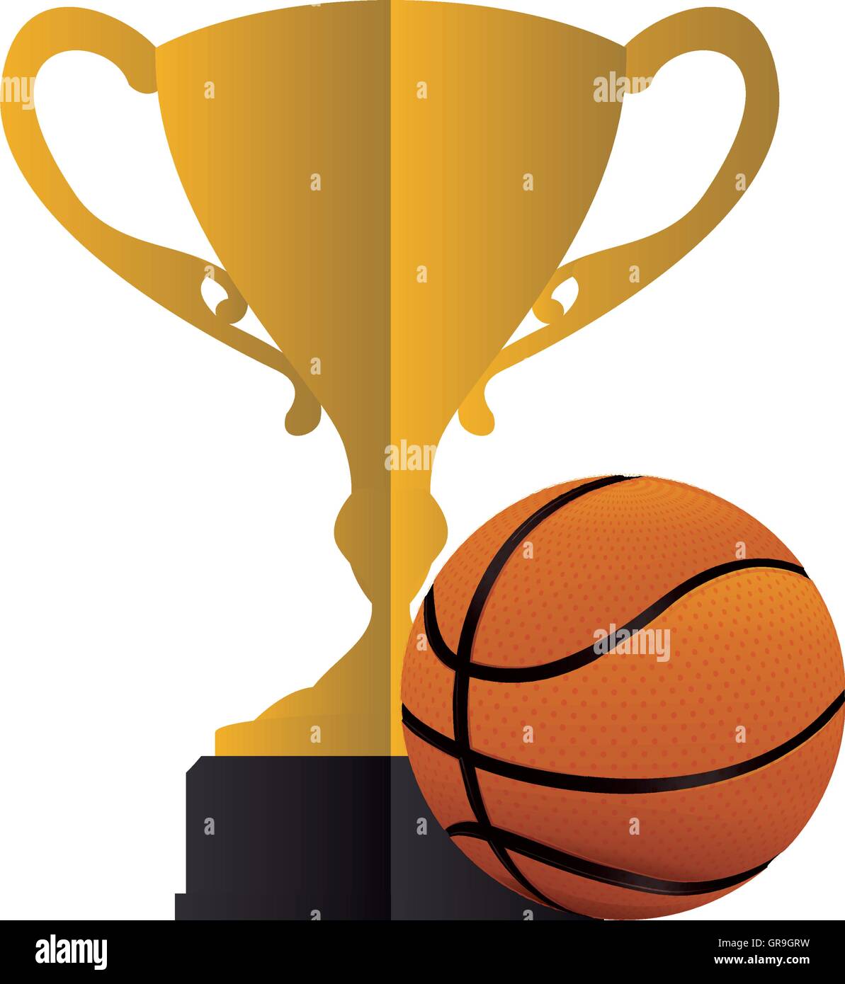 gold trophy and basketball design Stock Vector Image & Art - Alamy