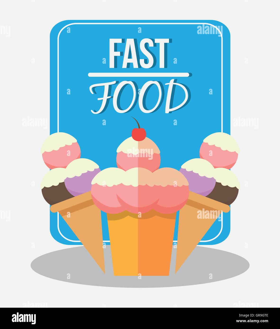 American ice cream icon Stock Vector Images - Alamy