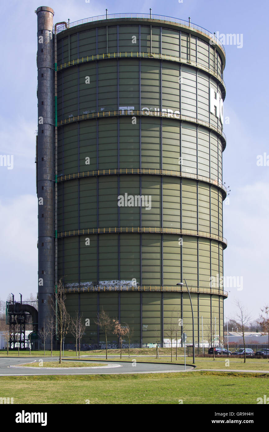 Phoenix west area and hoesch gasometer hi-res stock photography and ...