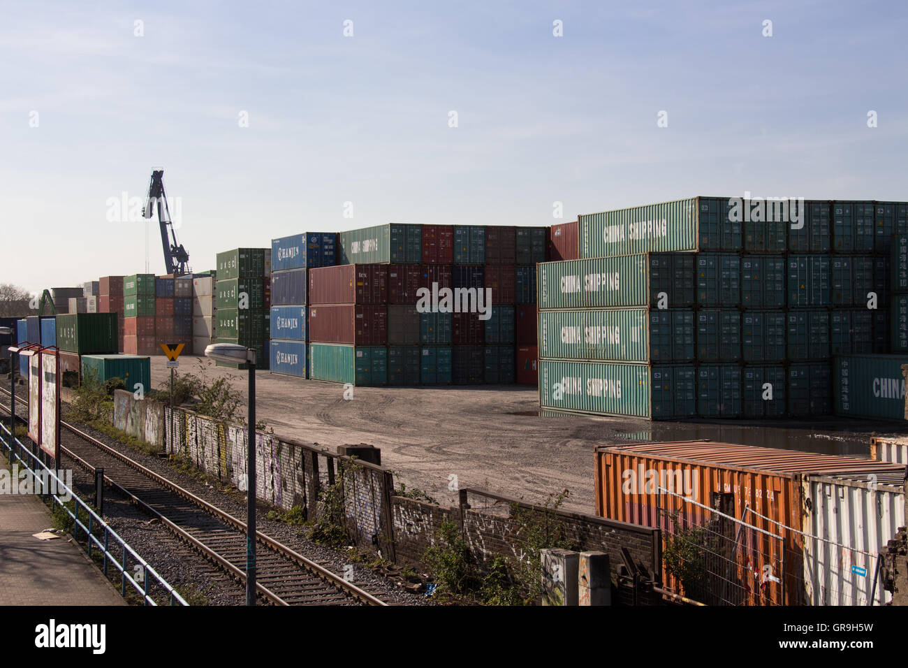 German inland port hi-res stock photography and images - Alamy