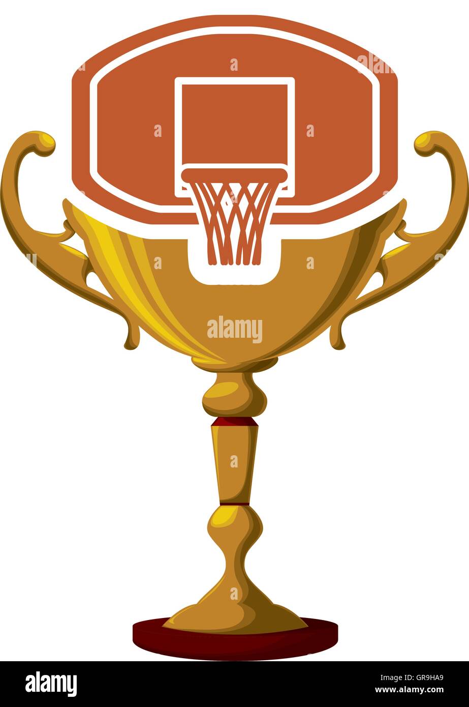 gold trophy and basketball design Stock Vector Image & Art - Alamy