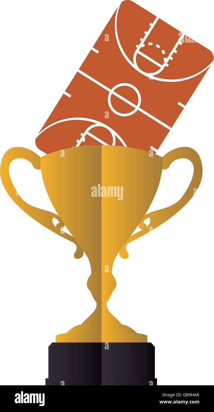 gold trophy and basketball design Stock Vector Image & Art - Alamy