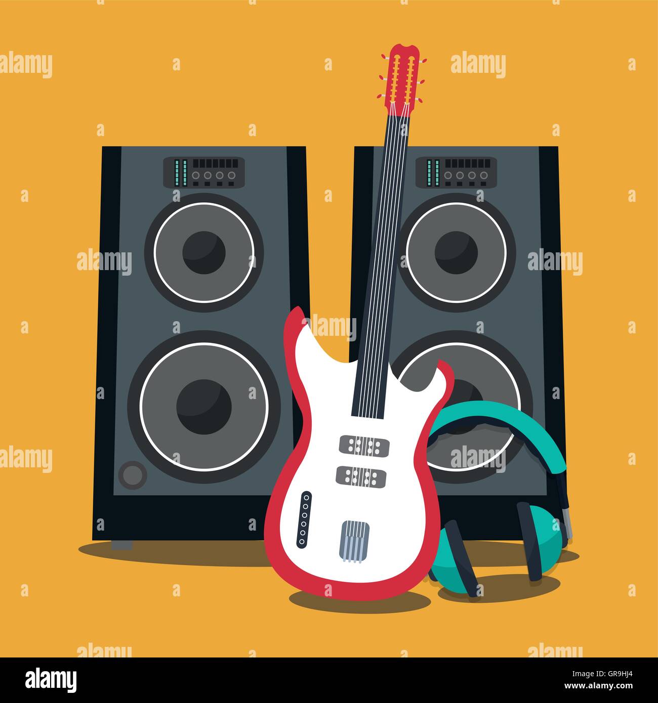 Musical instrument and sound design Stock Vector Image & Art - Alamy