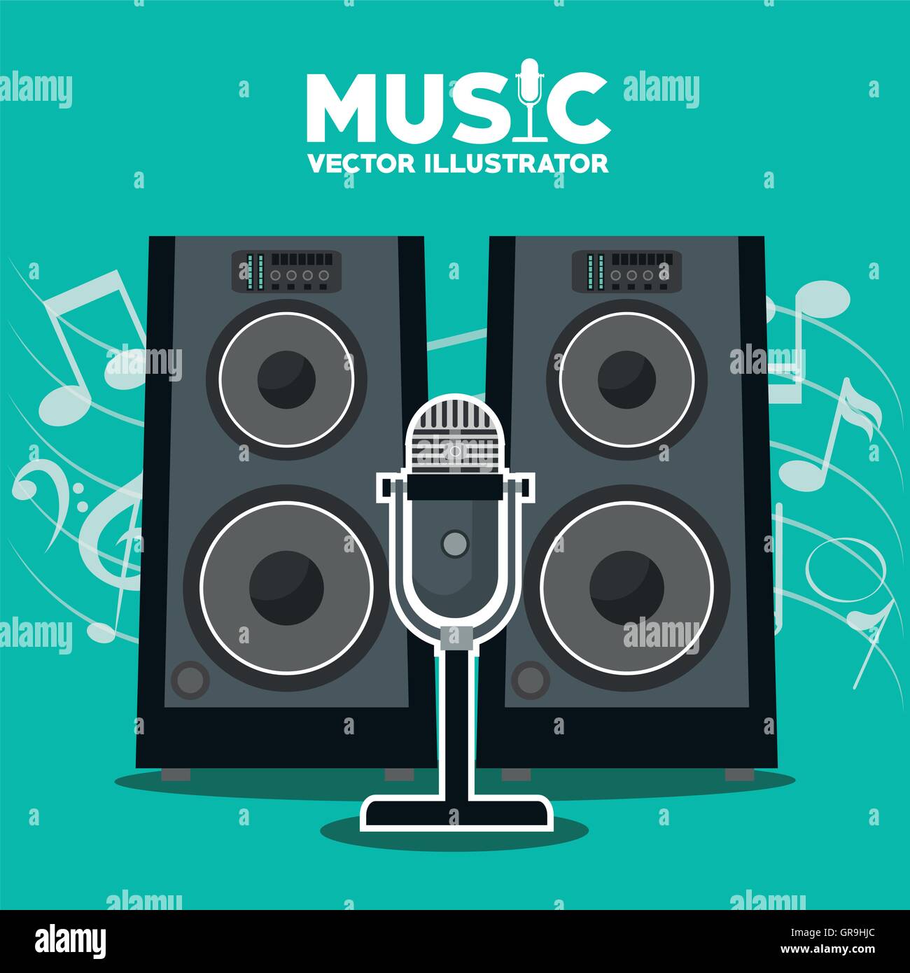 Musical instrument and sound design Stock Vector Image & Art - Alamy