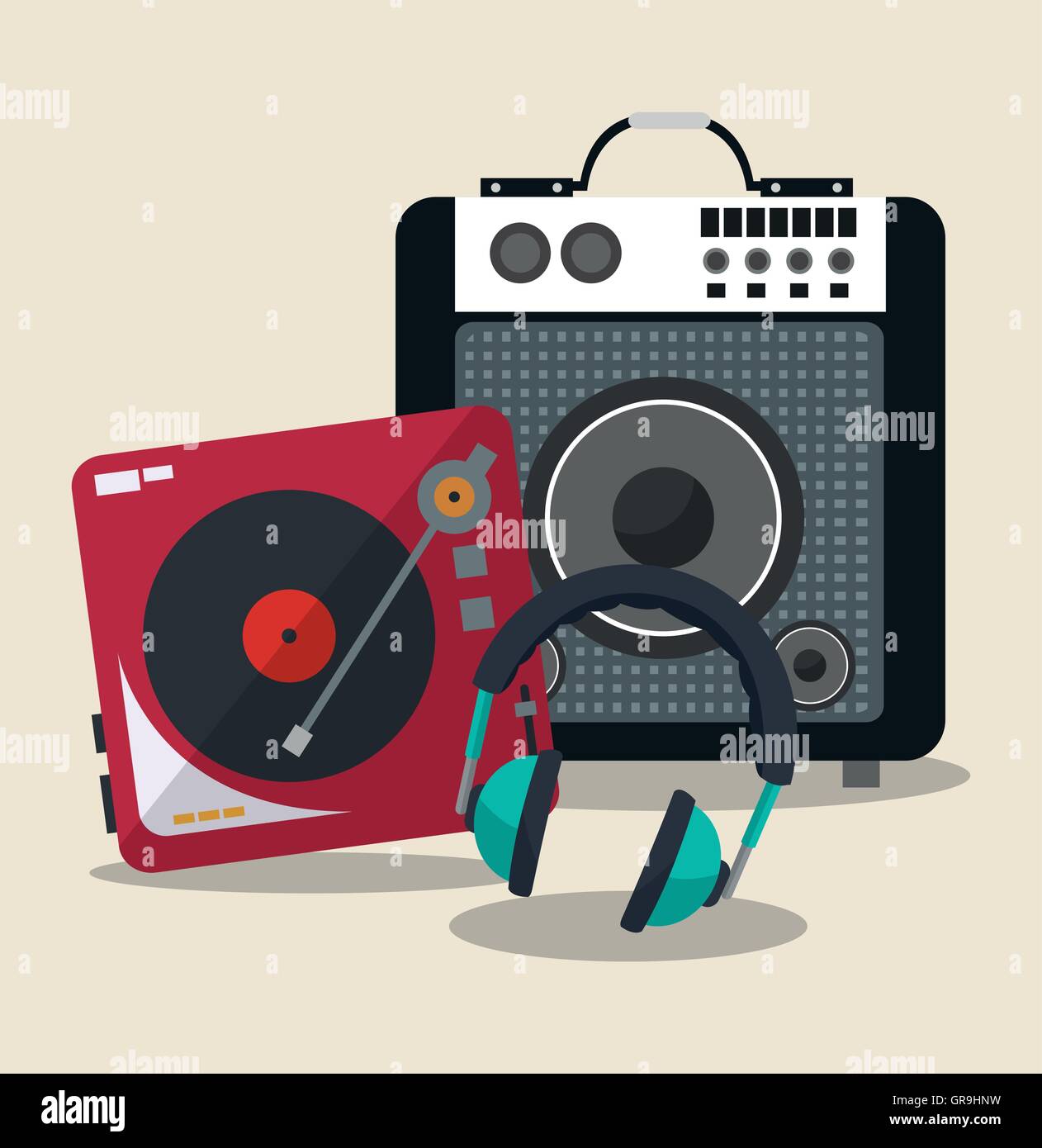 Musical instrument and sound design Stock Vector Image & Art - Alamy