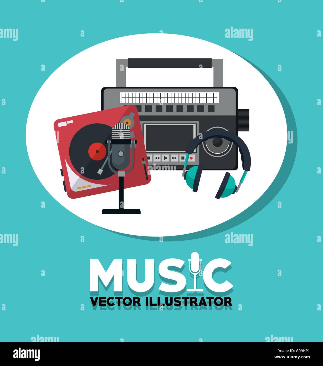 Musical instrument and sound design Stock Vector Image & Art - Alamy