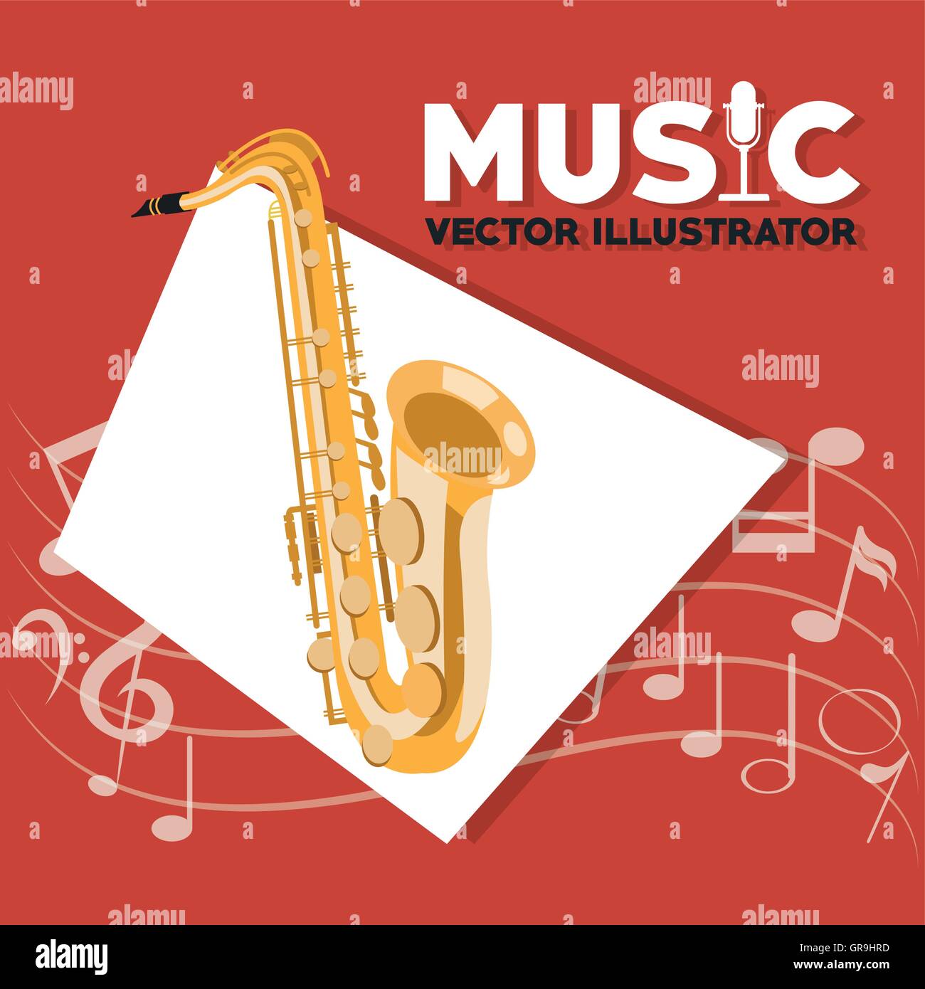 Musical instrument and sound design Stock Vector Image & Art - Alamy