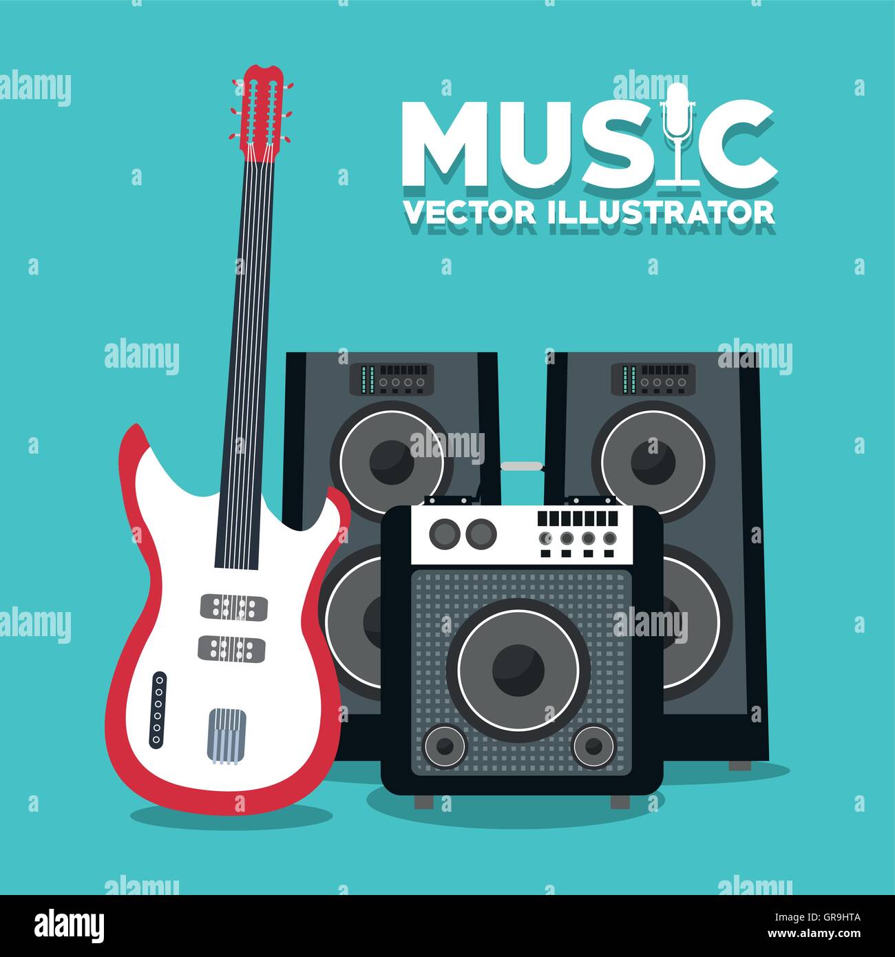 Musical instrument and sound design Stock Vector Image & Art - Alamy