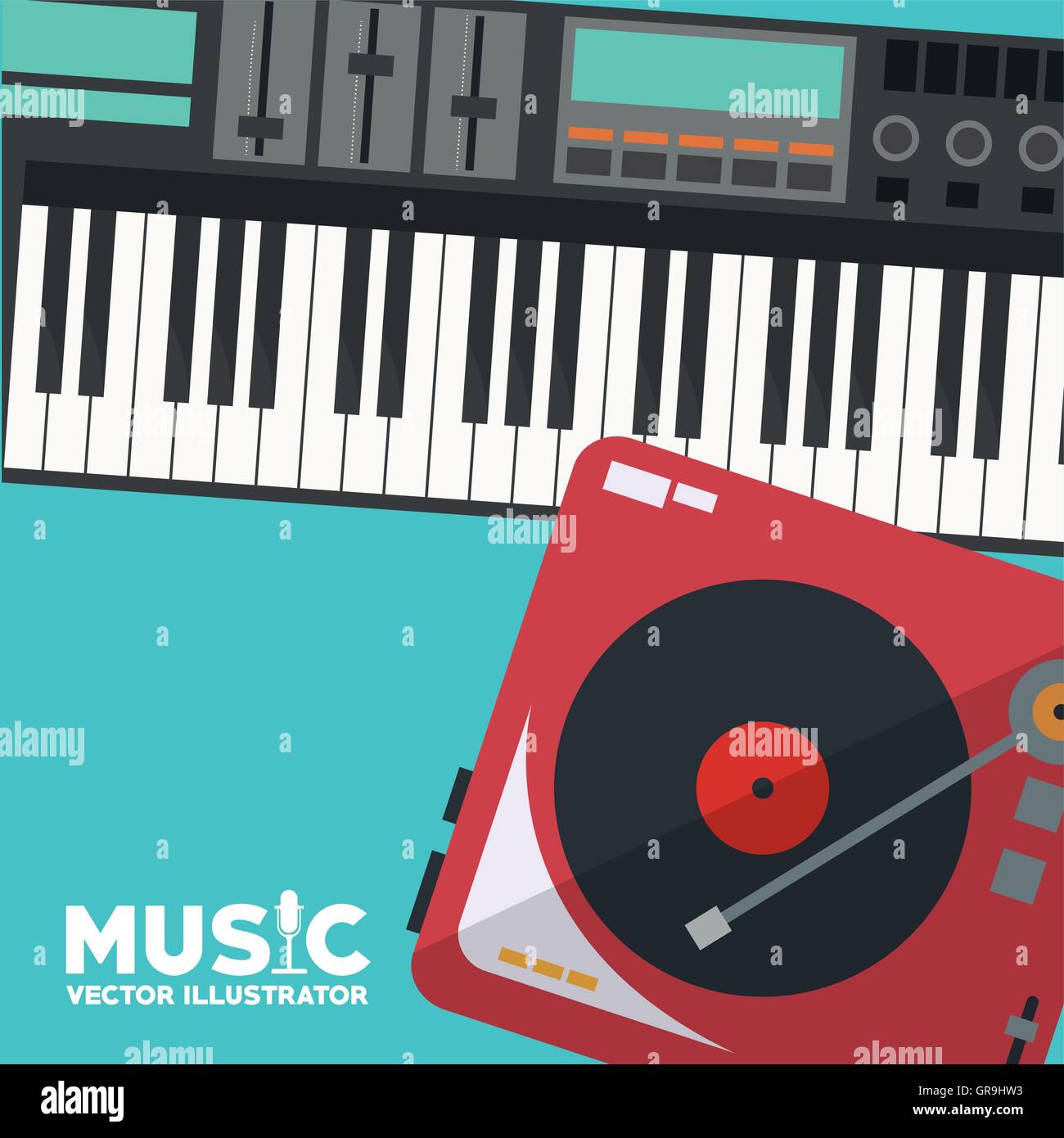 Musical instrument and sound design Stock Vector Image & Art - Alamy