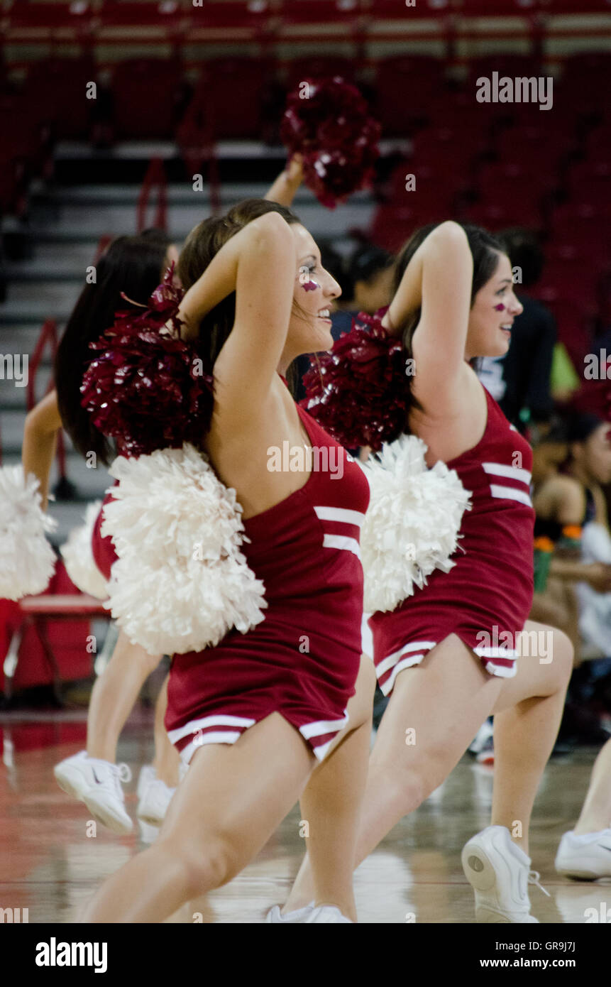 Cheerleaders in movement Stock Photo - Alamy