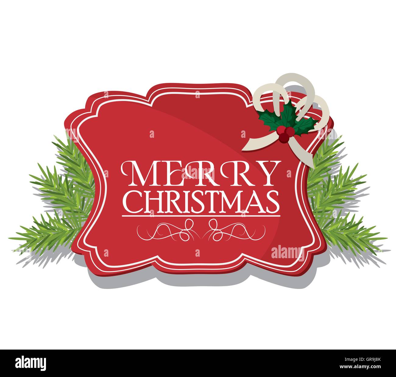 merry christmas label design Stock Vector Image & Art - Alamy