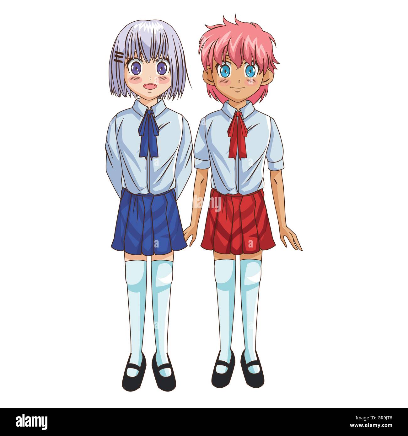 Manga cartoon girl design Stock Vector Image & Art - Alamy