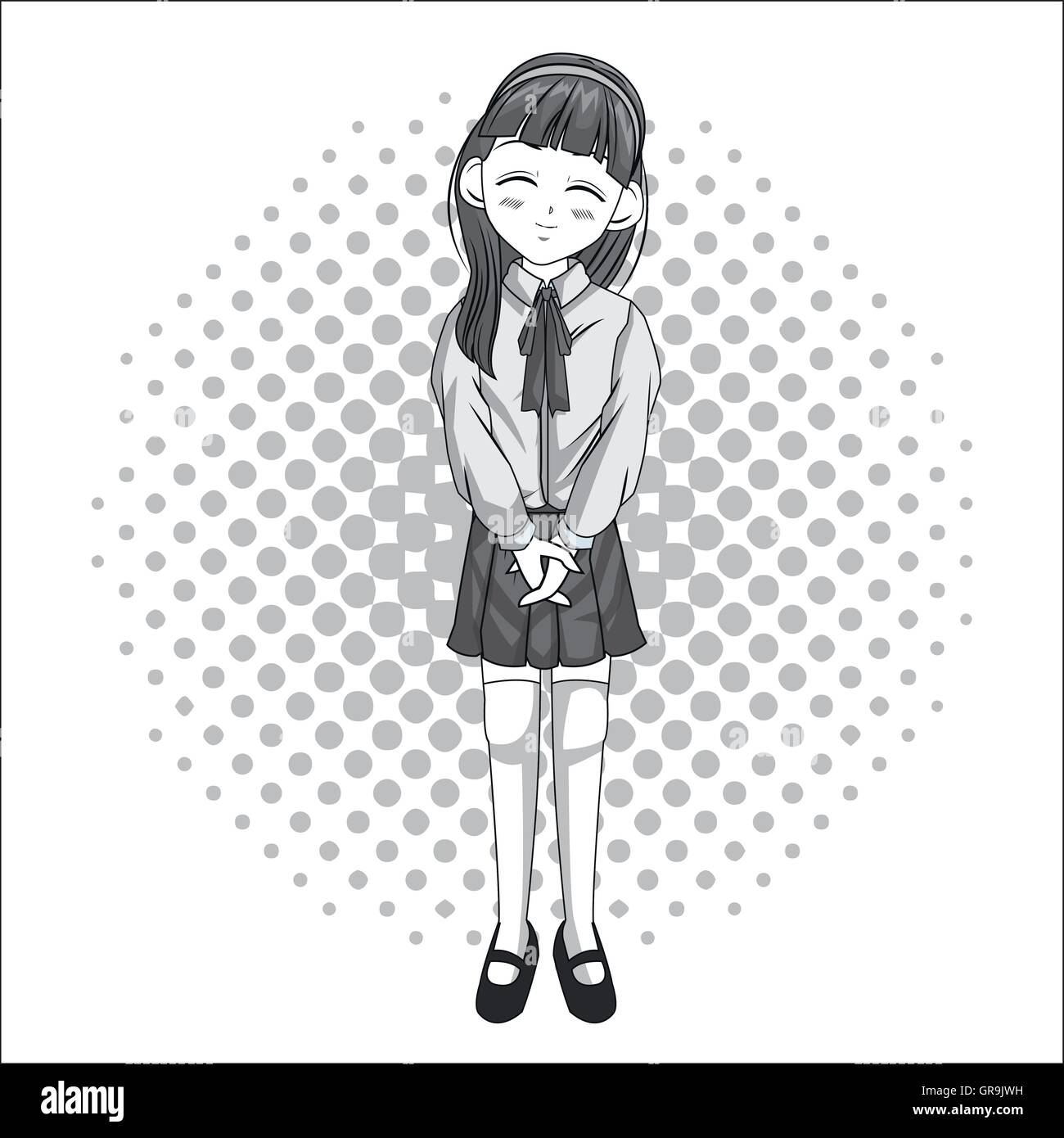 Manga cartoon girl design Stock Vector Image & Art - Alamy