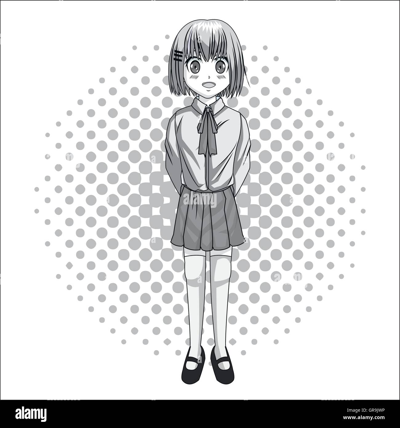 Manga cartoon girl design Stock Vector Image & Art - Alamy