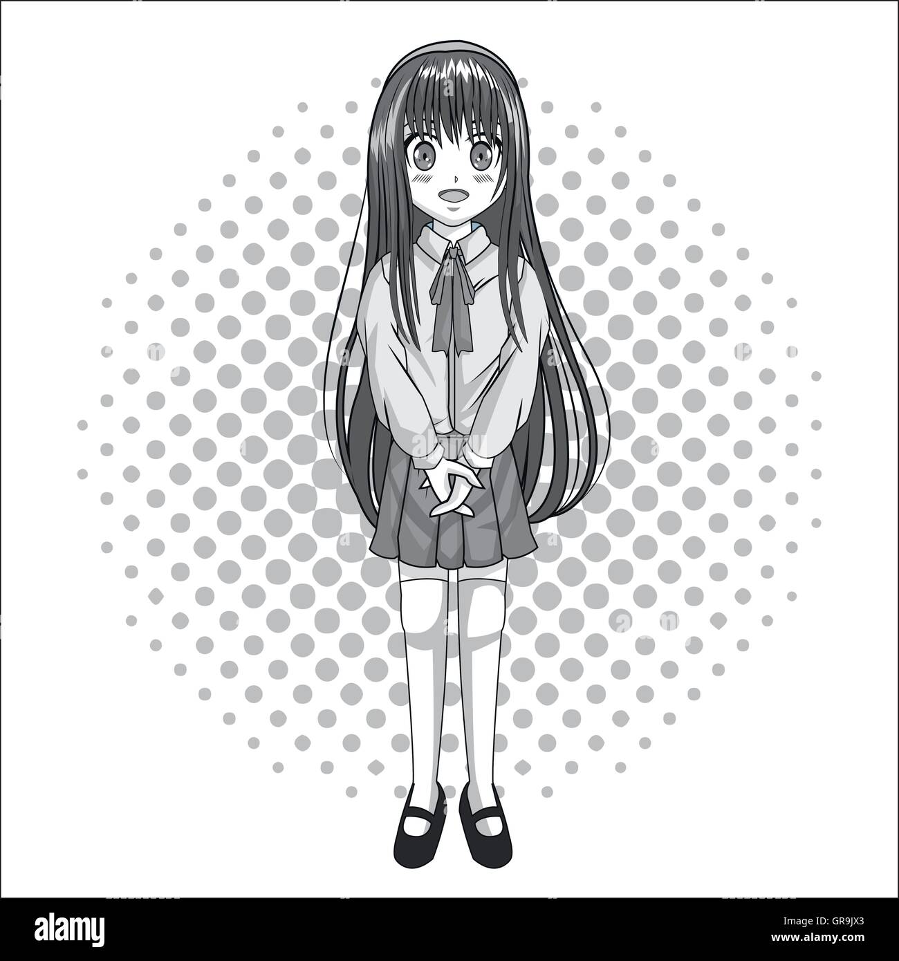 Manga cartoon girl design Stock Vector Image & Art - Alamy