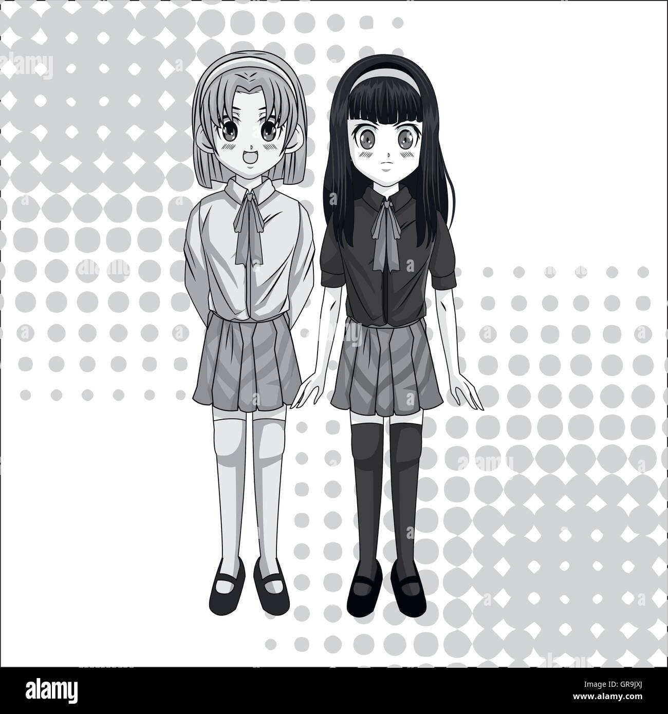 Manga cartoon girl design Stock Vector Image & Art - Alamy