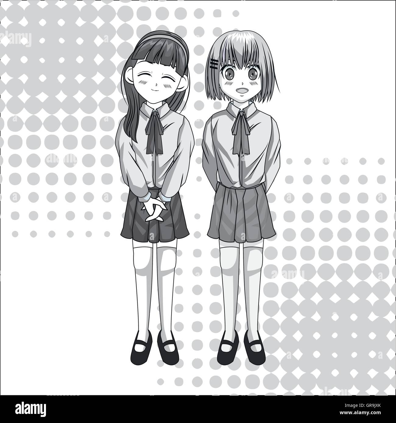 Manga cartoon girl design Stock Vector Image & Art - Alamy