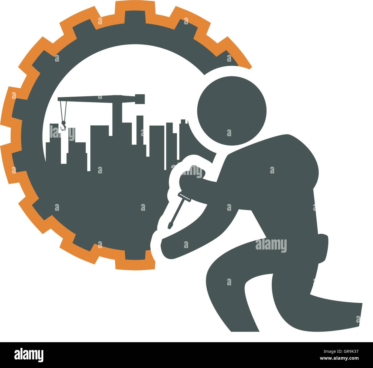 constructer and industrial plant design Stock Vector Image & Art - Alamy