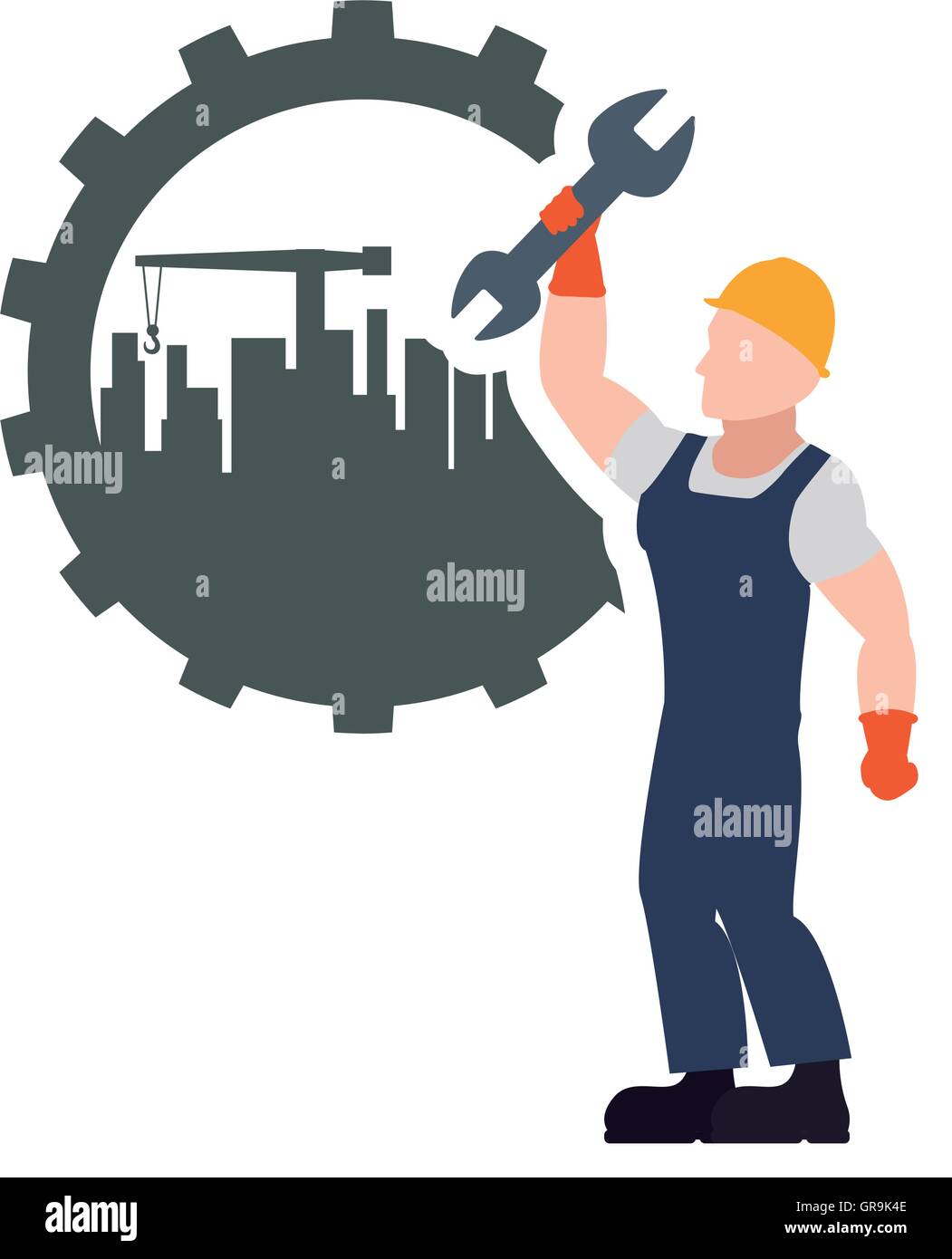 constructer and industrial plant design Stock Vector Image & Art - Alamy