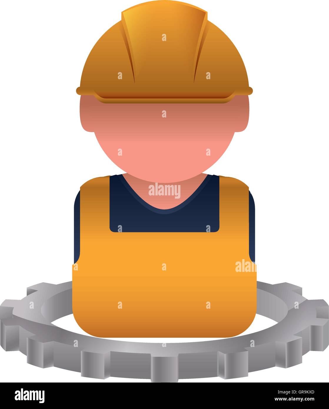 constructer man and gear design Stock Vector Image & Art - Alamy
