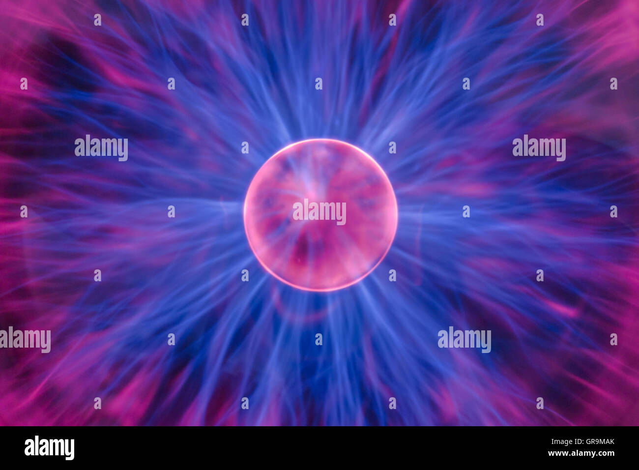 Colorful Plasma Ball Stock Photo - Alamy