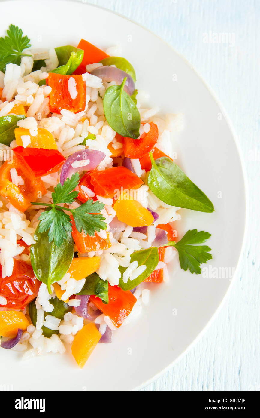Rice vegetable salad hi-res stock photography and images - Alamy