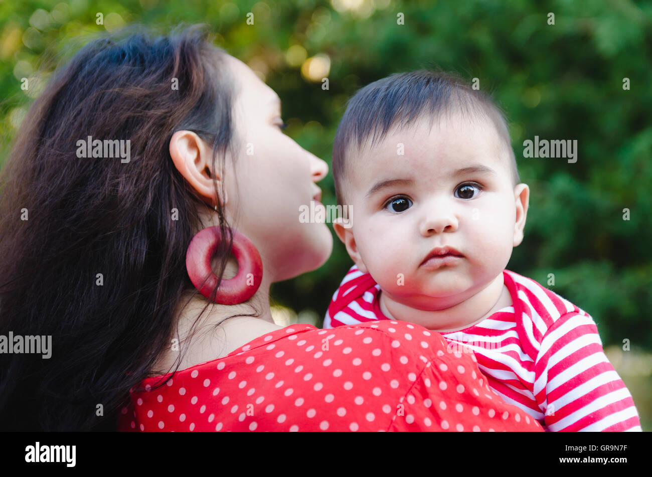 Mother curious baby son hi-res stock photography and images - Alamy