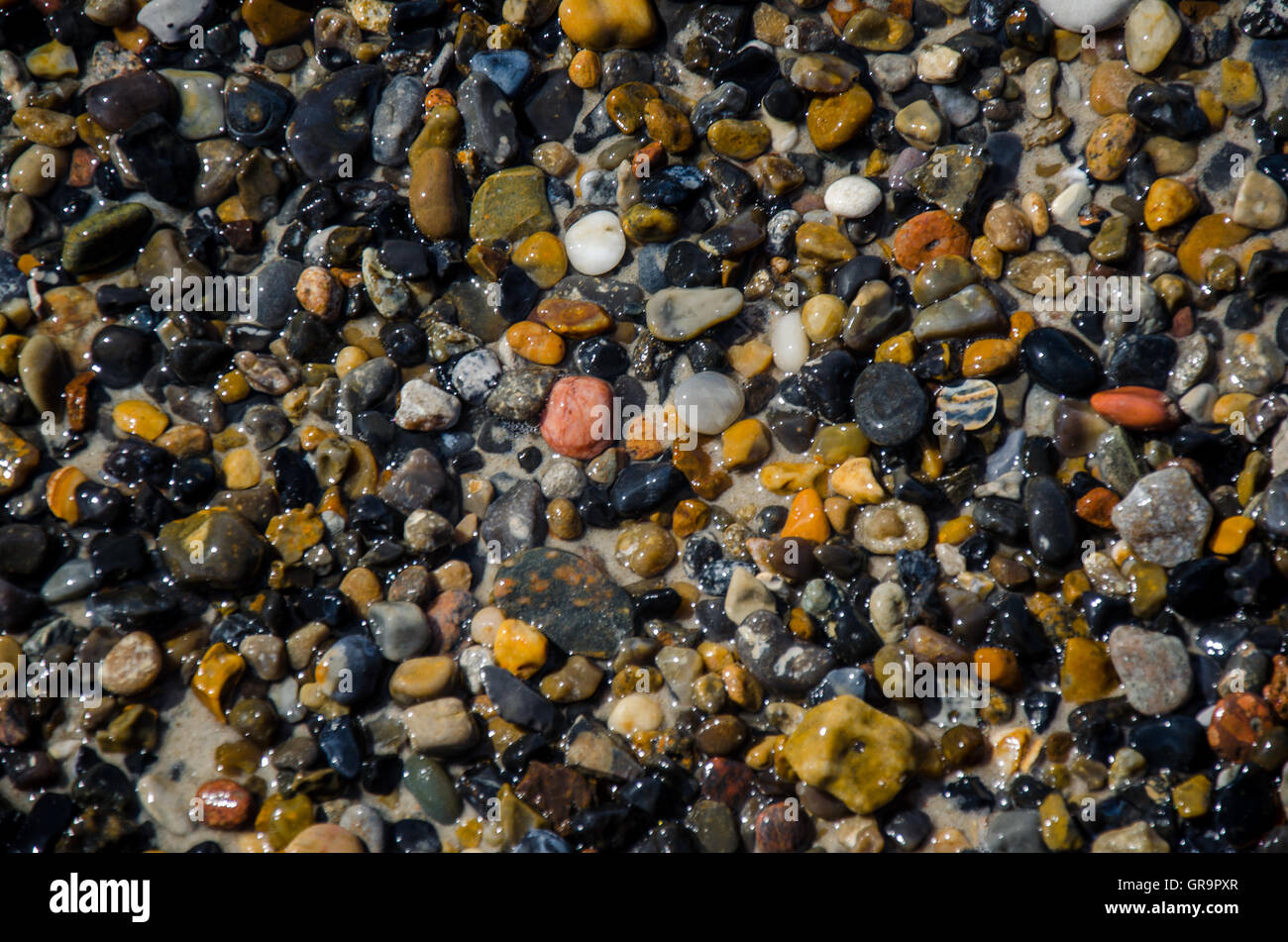 Stone Background on the beach in Denmark Stock Photo - Alamy