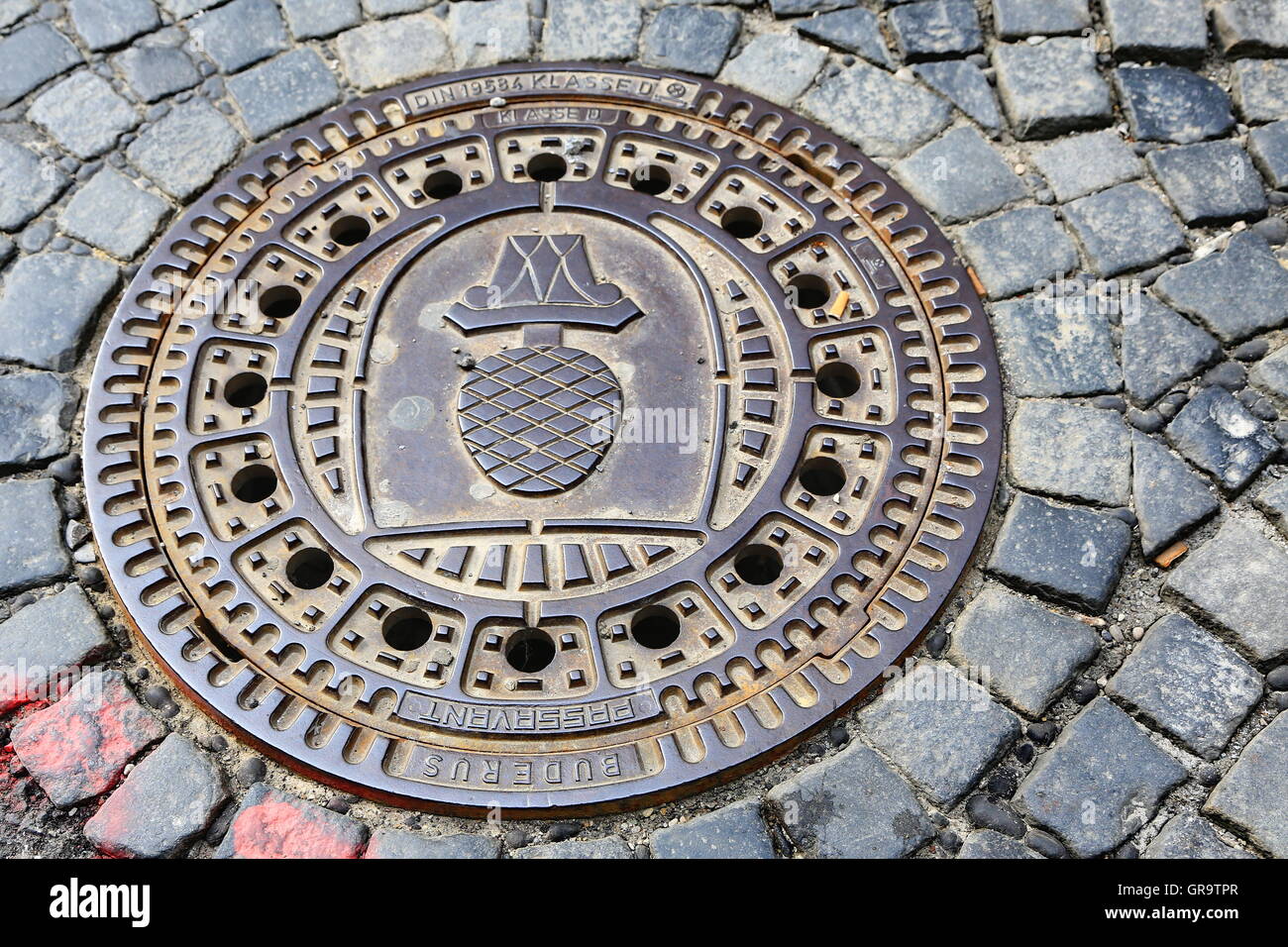Manhole cover germany hi-res stock photography and images - Alamy