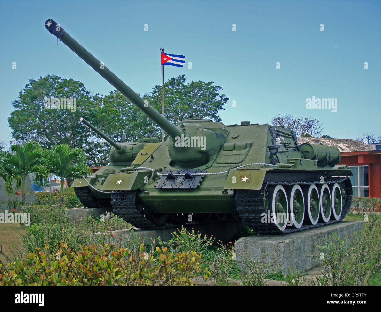 Tank At The Military Museum Giron, Pig Bay Invasion, Cuba Stock Photo ...