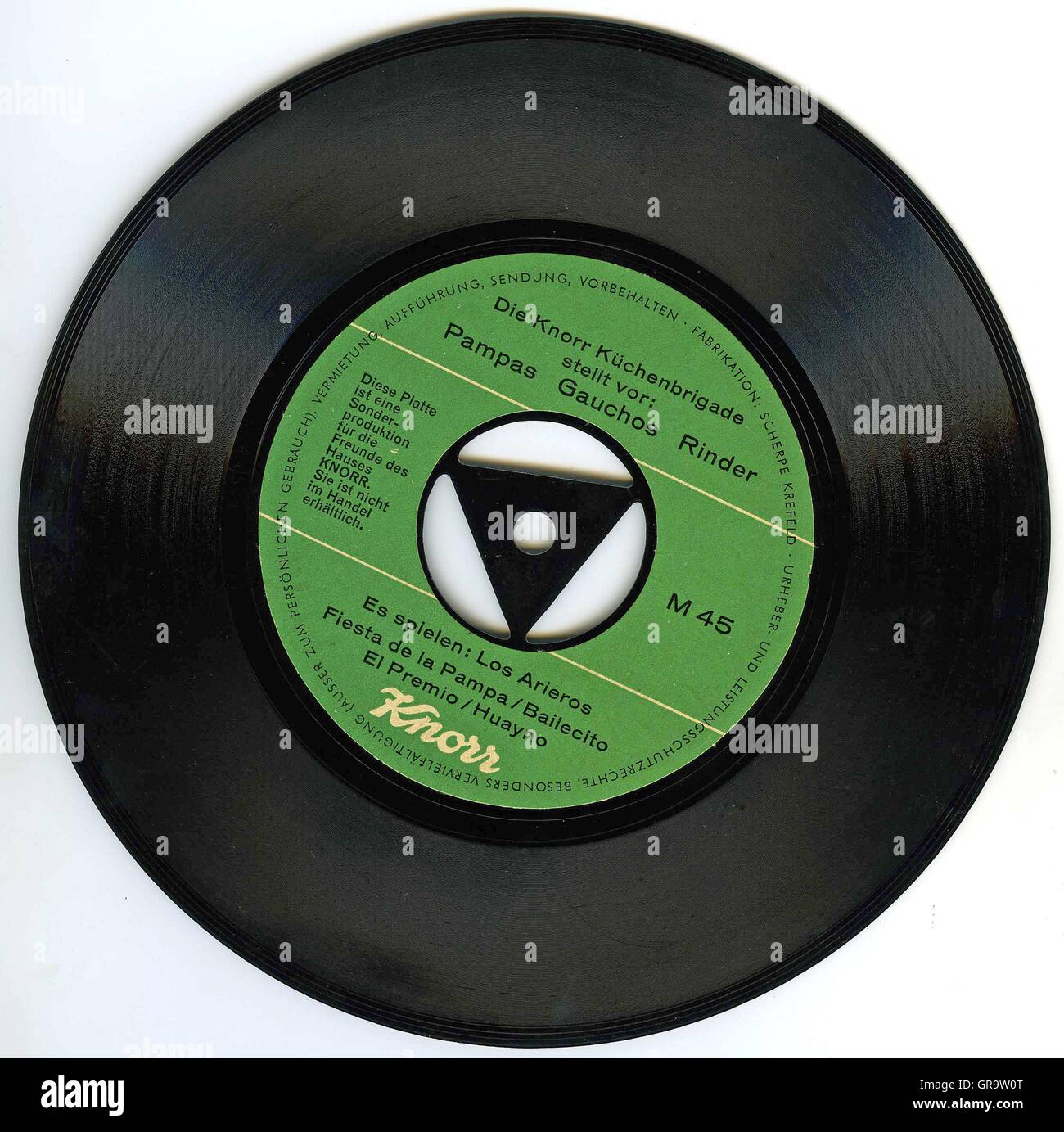 Historic Knorr Advertising Record Stock Photo - Alamy