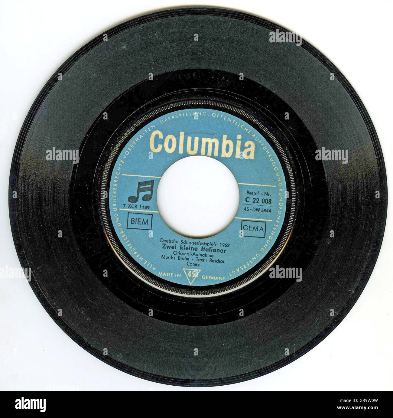 Historical Music Record Stock Photo - Alamy