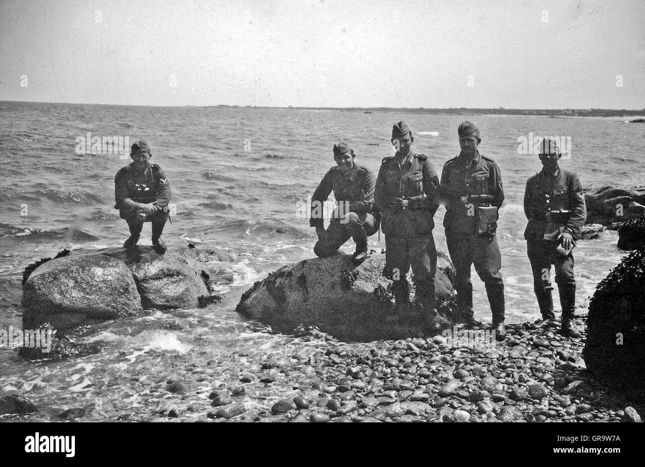 German Soldiers In The Second World War In Belgium In 1940 Stock Photo ...