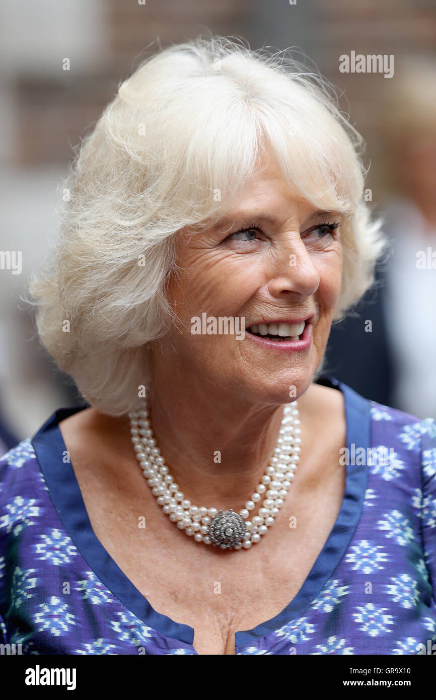 The Duchess of Cornwall attends a reception to mark the 500th ...