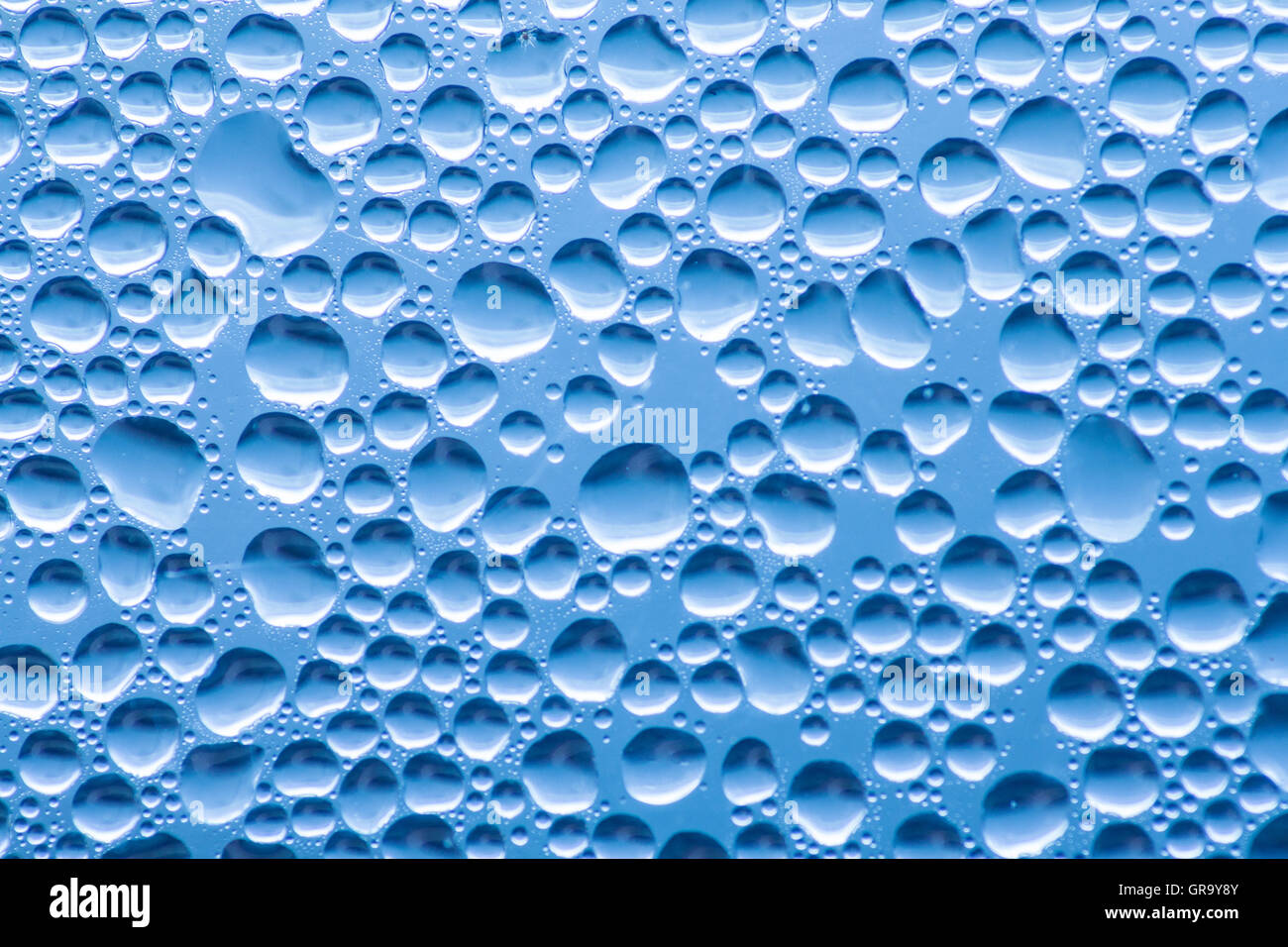Raindrops On Windowpane Stock Photo - Alamy