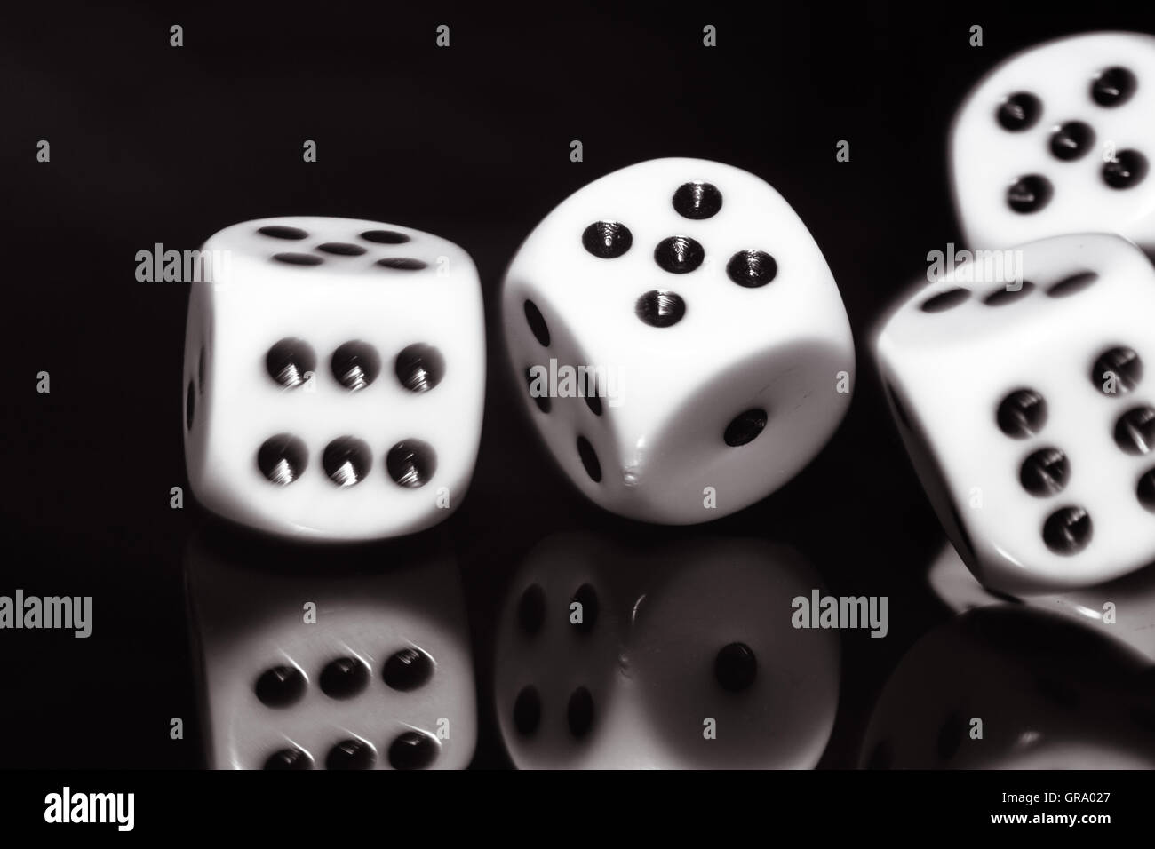 Dice In Motion Stock Photo - Alamy