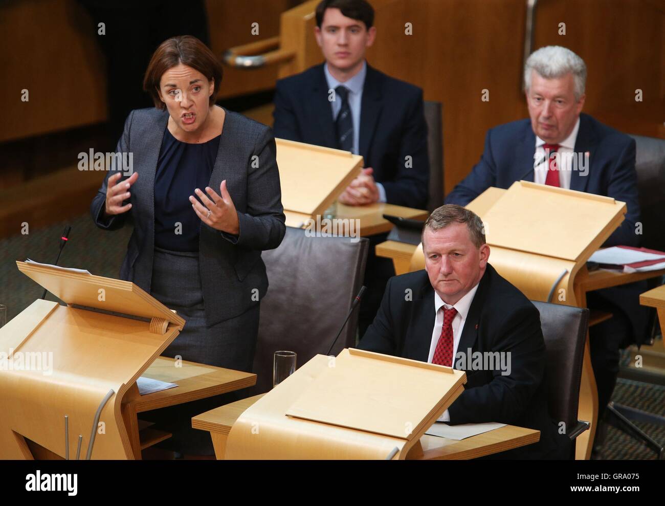 Scottish Labour leader Kezia Dugdale(left) and Deputy Scottish Labour ...