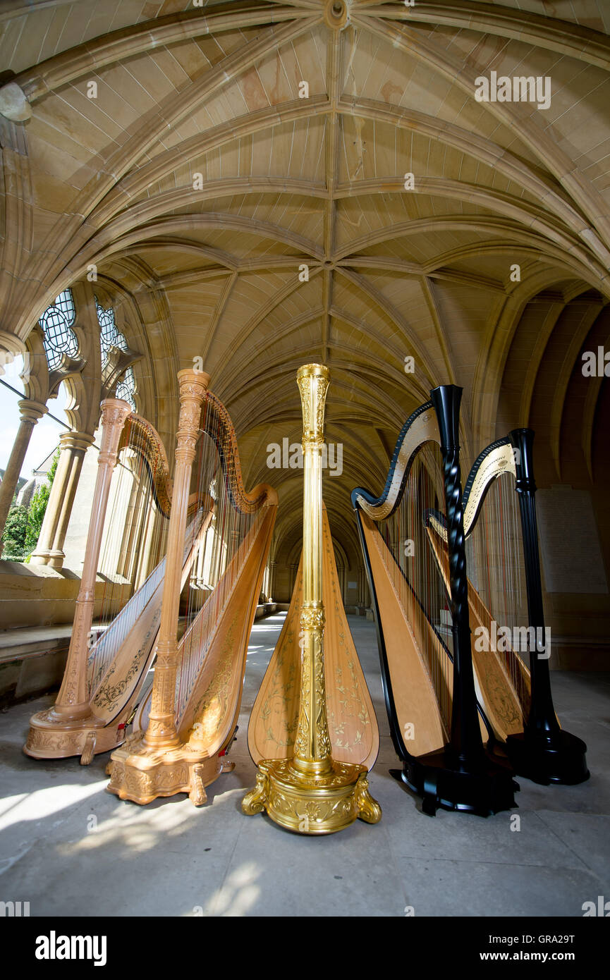 Gold harps hi-res stock photography and images - Alamy