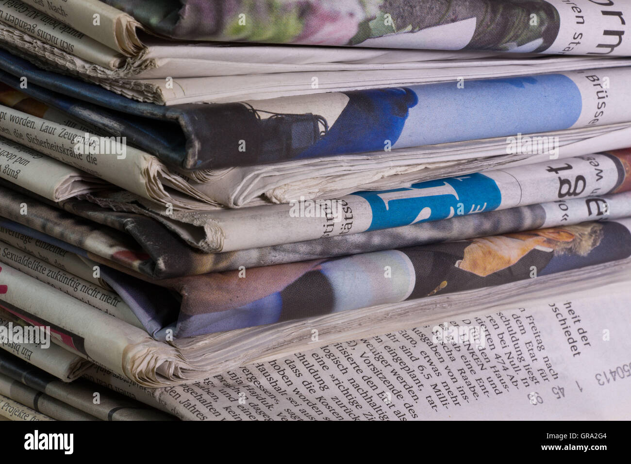 Stack Of Newspaper Inserts