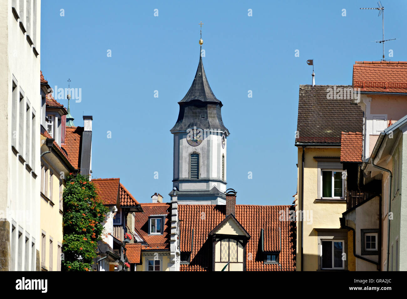 Notre-Dame Cathedral clock bell tower, Protestant church of St. Stephen ...